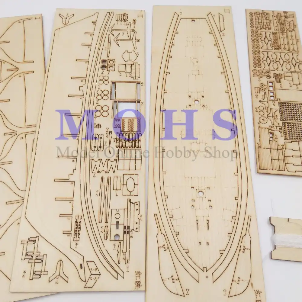 Detail Feedback Questions about Wooden Scale Model Ship 1/130 Assembly ...