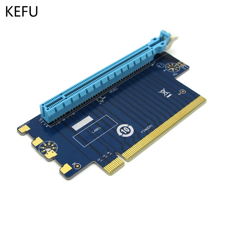 10pcs/lot 90 Degree PCI E Express 16X Adapter Riser Card For 1U ...