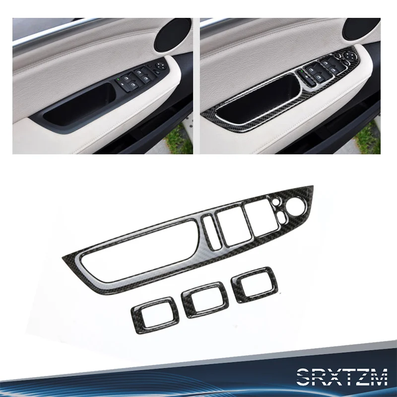 For-Bmw-X5-E70-X6-E71-Carbon-Fiber-Window-Lifter-Control-Frame-Window ...