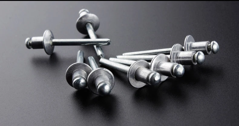 100pcs/set M4.8x10mm aluminum alloy Domed Rivets With Steel Mandrels ...