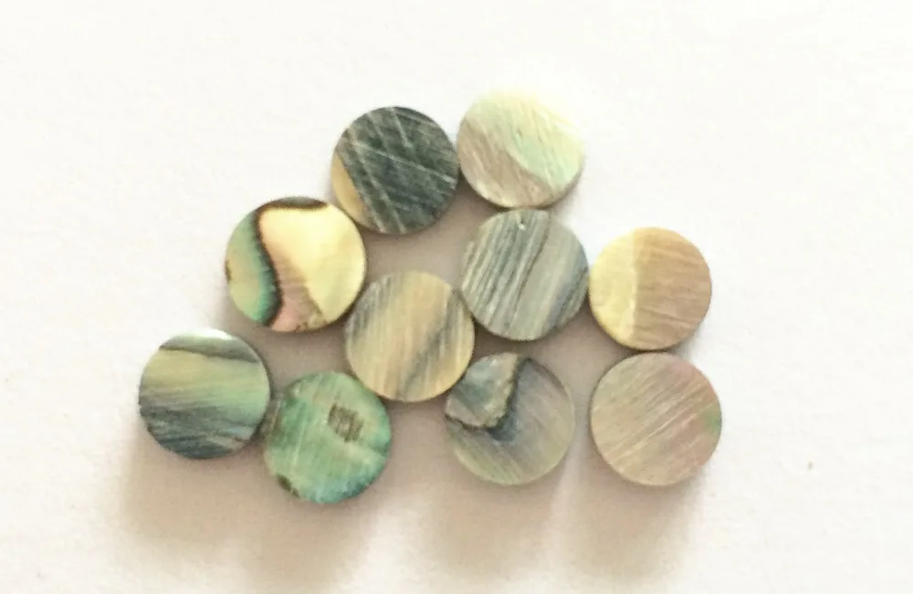 New 100 pcs Colourful Abalone Inlay Material Abalone Dots 6mm Diameter ...
