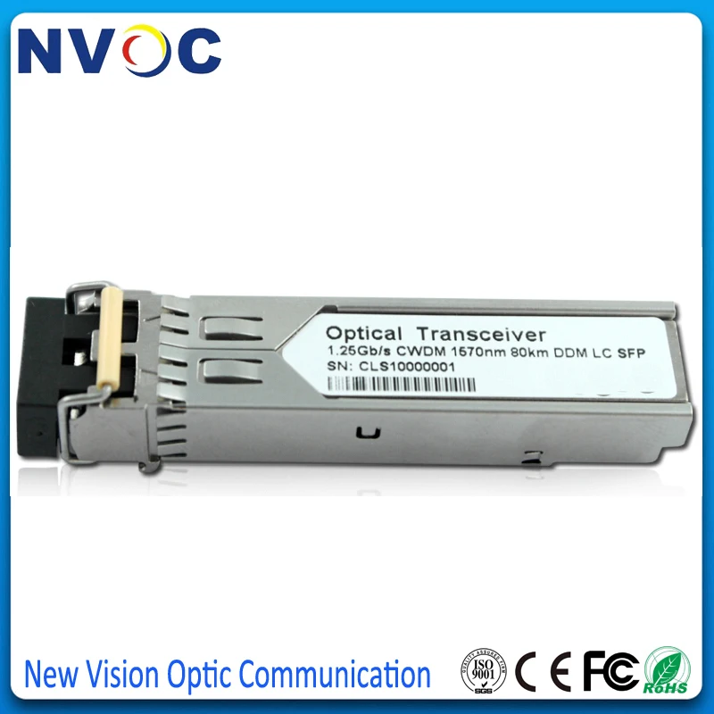 1.25G 1570nm 80km LC SFP CWDM Optical Module With DOM,1000BASE CWDM SFP ...