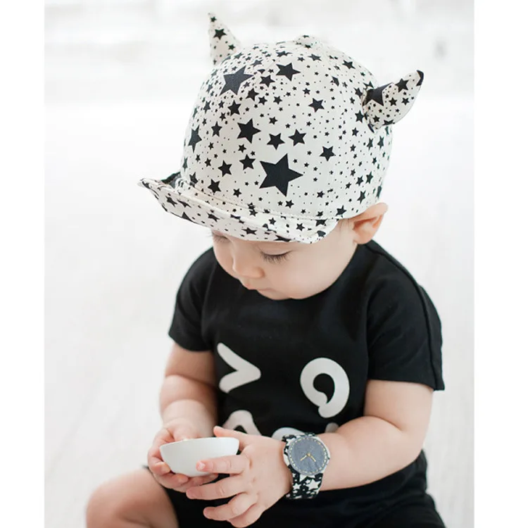 2015 New 1 5 Years Children's Hats Horns Cute Design Baseball Caps for ...