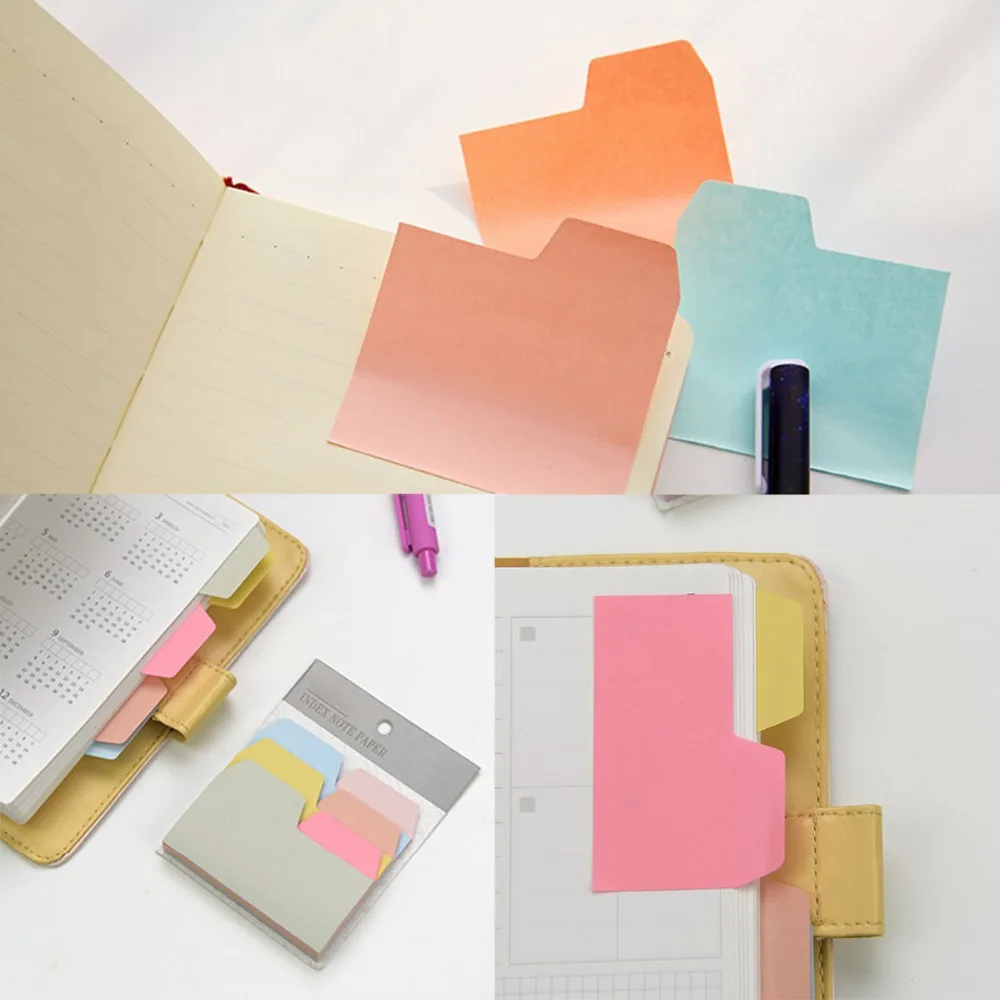 6 Colors 90 Sheets Writable Index Note Paper Sticky Notes Post It ...