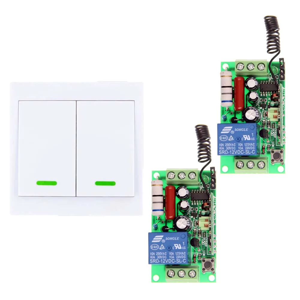 Ac 220v 110v 1 Ch 1ch Rf Wireless Remote Control Home Led Light Switch ...