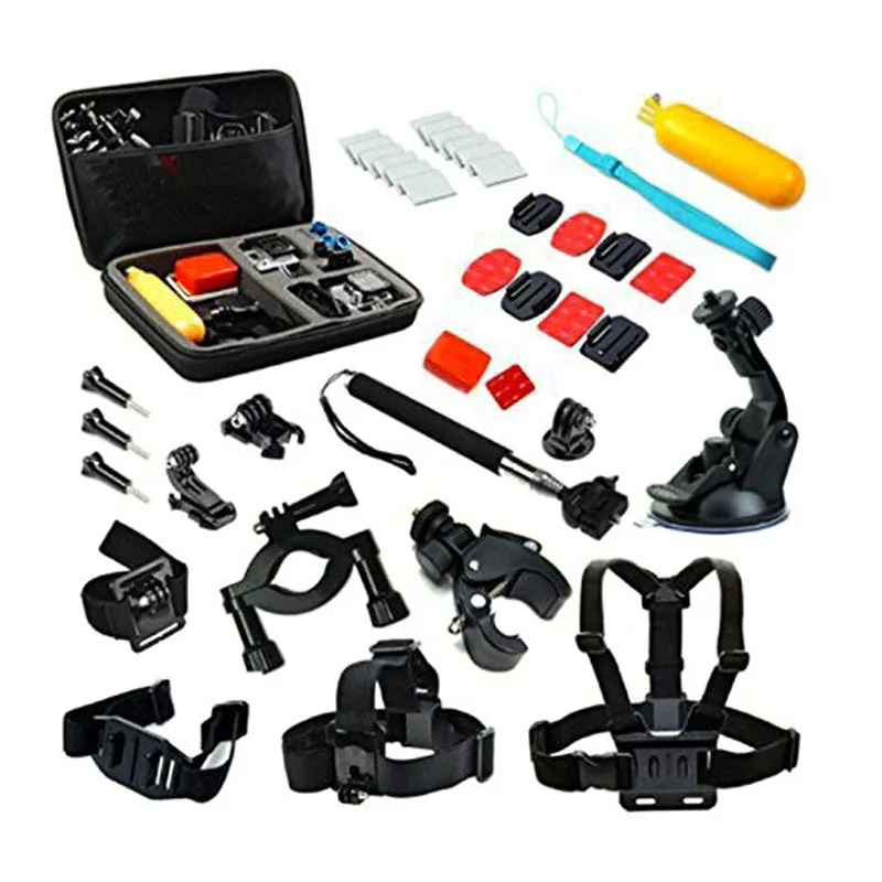GoPro Accessories Set 16 in 1 Large Case Helmet Harness Chest Belt Head ...