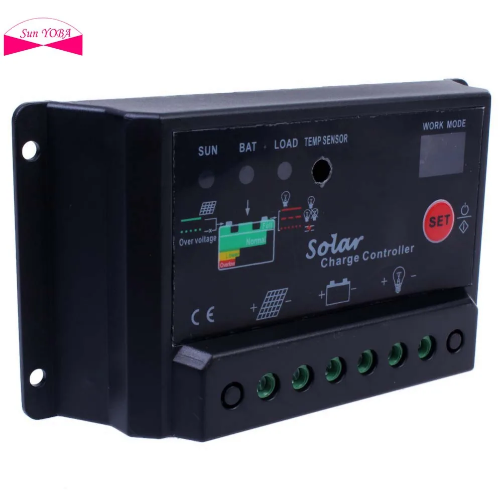 sun yoba 20A 12V/24V Atuo Identify Sreetlight Solar Panel Charge ...