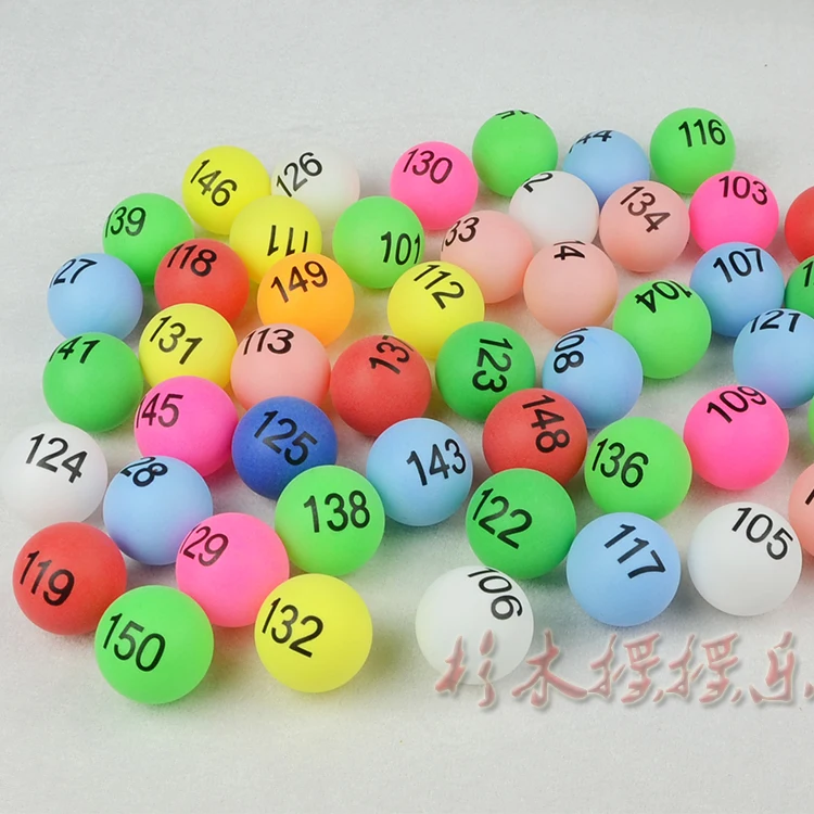 1-50 Digital Number Lottery Ball Shake Ball Table Tennis Ball Award ...