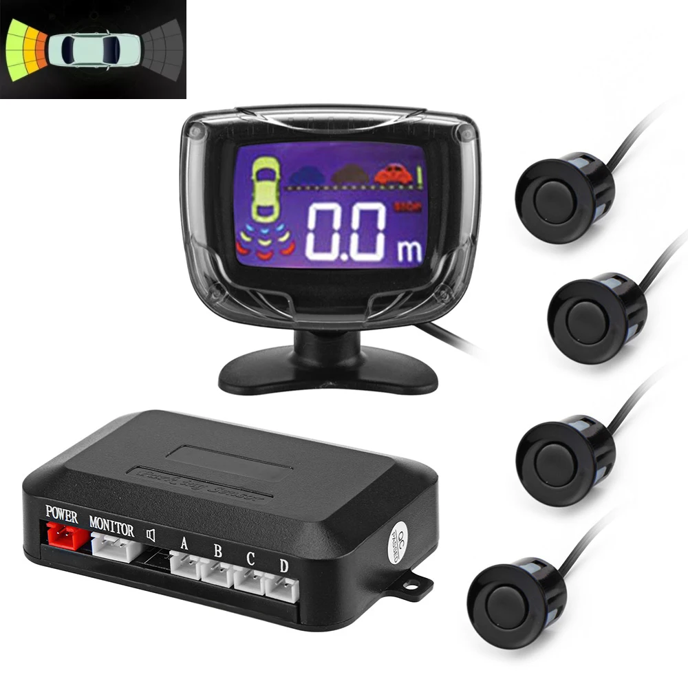 Parking Sensors 4-Sensor Parking System With LED Display | Backup ...