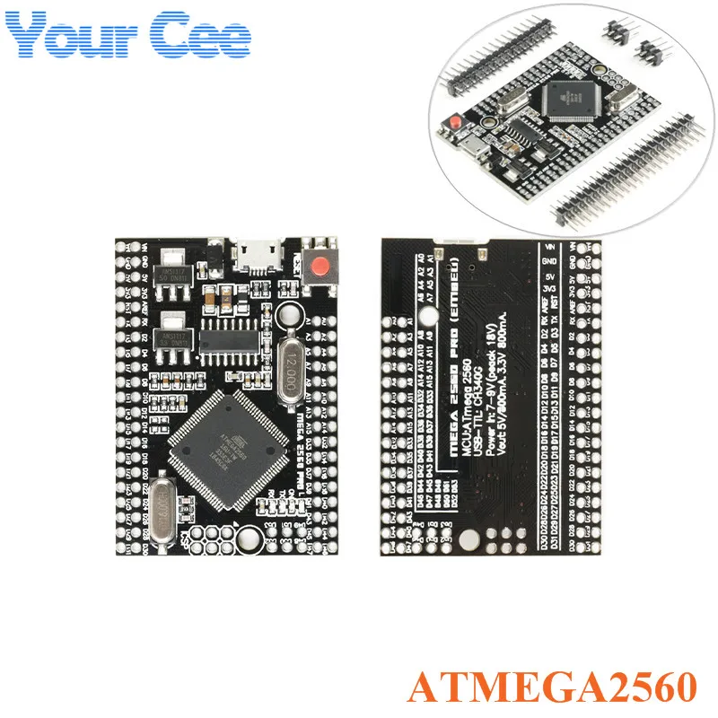MEGA 2560 Pro встроенный ATMEGA2560-16AU макетная плата основная плата ...