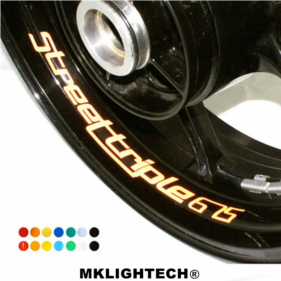 8 X CUSTOM INNER RIM DECALS WHEEL Reflective STICKERS STRIPES FIT ...