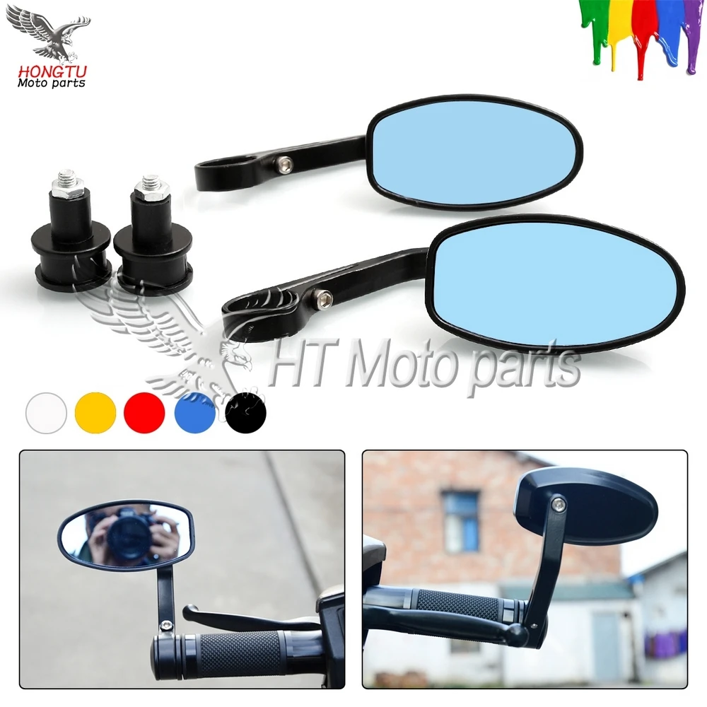 Universal-7-8-Red-Blue-Silver-Black-Gold-Motorcycle-Aluminum-Rear-View ...