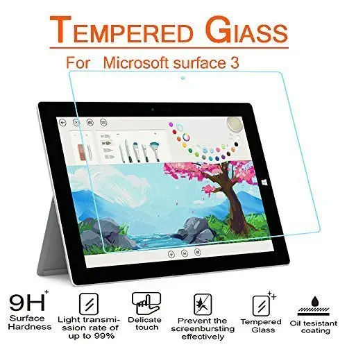 For Microsoft Surface Pro 3 12" 9h 0.3mm Tempered Glass Film Toughened ...
