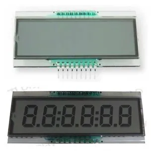 NoEnName_Null 18PIN TN Positive 6 Digits Segment LCD Panel White LED ...