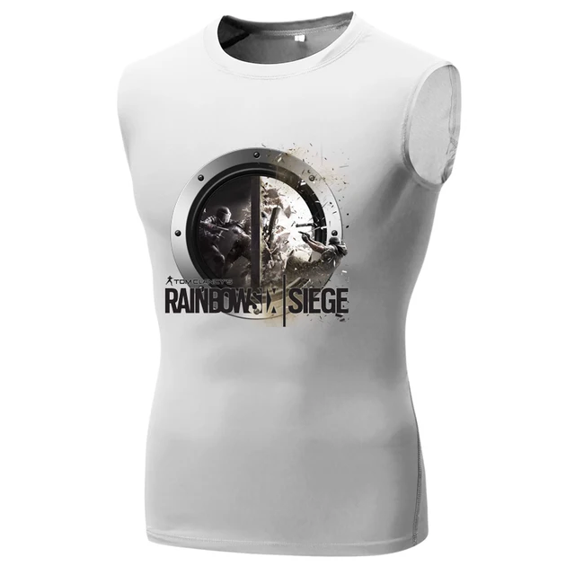tom clancy's rainbow six siege tshirt compression shirt sleeveless ...