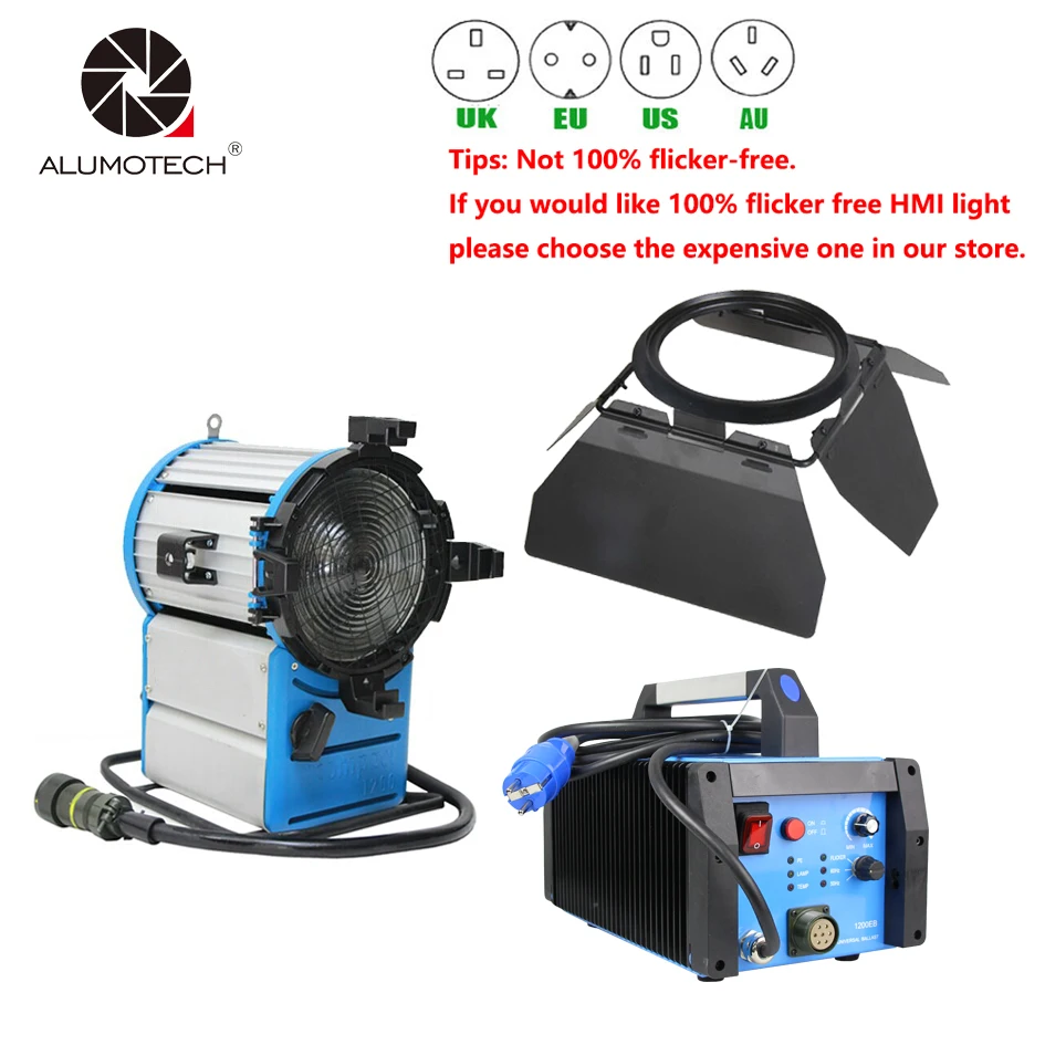 Alumotech como arri 1200w hmi fresnel cabeça de iluminação balastro ...