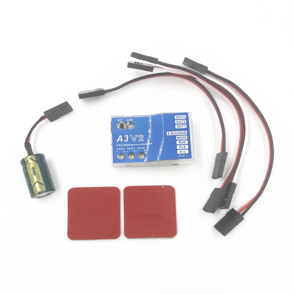 3 Axis Gyro A3 V2 Aeroplane Flight Controller Stabilizer for RC ...