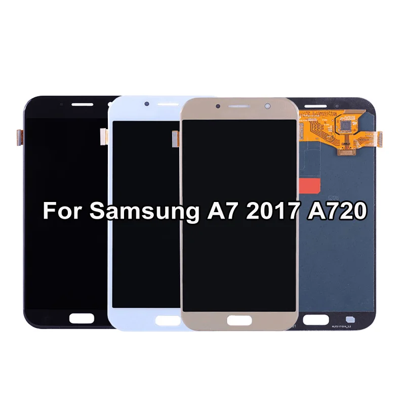 For samsung for galaxy A7 2017 A720 A720F SM A720F LCD Display with Touch Screen Digitizer full ...