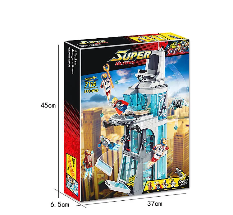 Avenger Tower Super Heroes Fit Infinity Wars Avengers Marvel Ironman ...