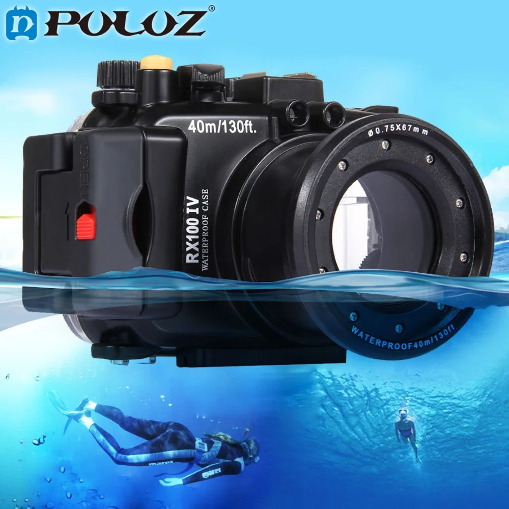 Puluz 40m 1560 Inch 130 Ft Depth Underwater Swimming Diving Case ...