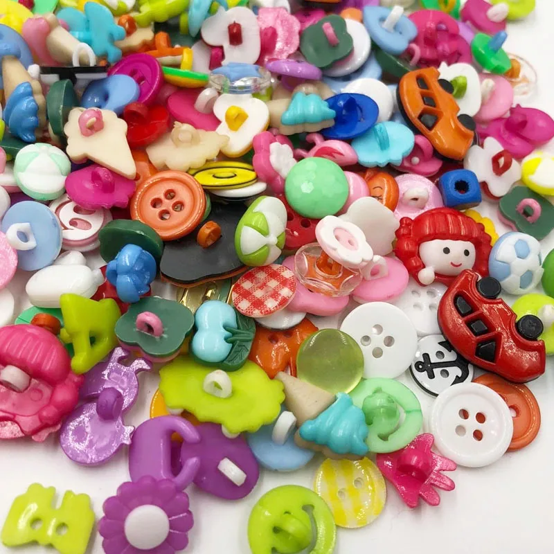 Knitting Craft buttons for cardmaking assorted mixed colours shape ...