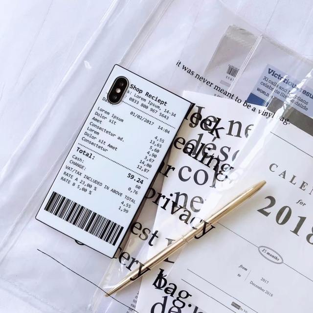 FREE SHIPPING Square Receipt Form funny case unique cute Mobile Phone ...