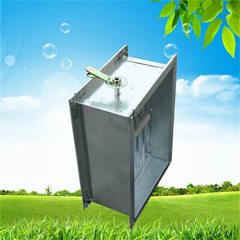 Galvanized Iron Sheet Square Fireproof Air Volume Control Damper Valve ...