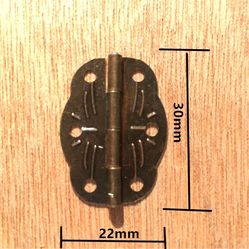 Bronze Vintage Cabinet Door Hinge,Door Pattern Carved Hinges DIY Box,6 ...