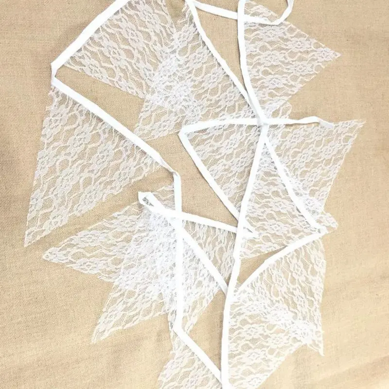 Lace Pennant Party Decoration Banner Garland Flag New Year Party ...