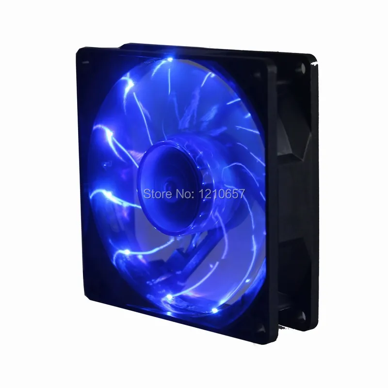 20Pieces Lot PC Computer Case 9CM 92x25mm DC 12V Blue LED 3Pin Cooling ...