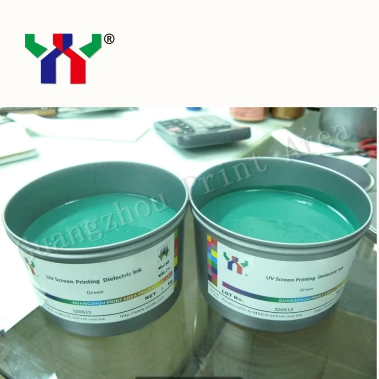 UV Screen Printing Insulation Ink,Green Color,1kg/can