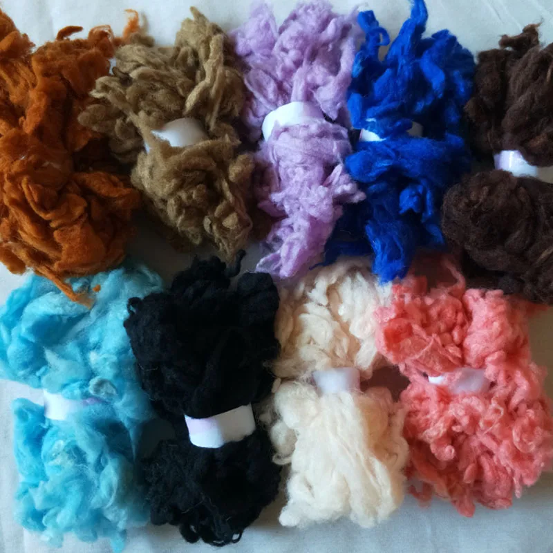 Wfpfbec Alpaca Curly Fiber For Wool Felt Especially For Poodle/bichon ...