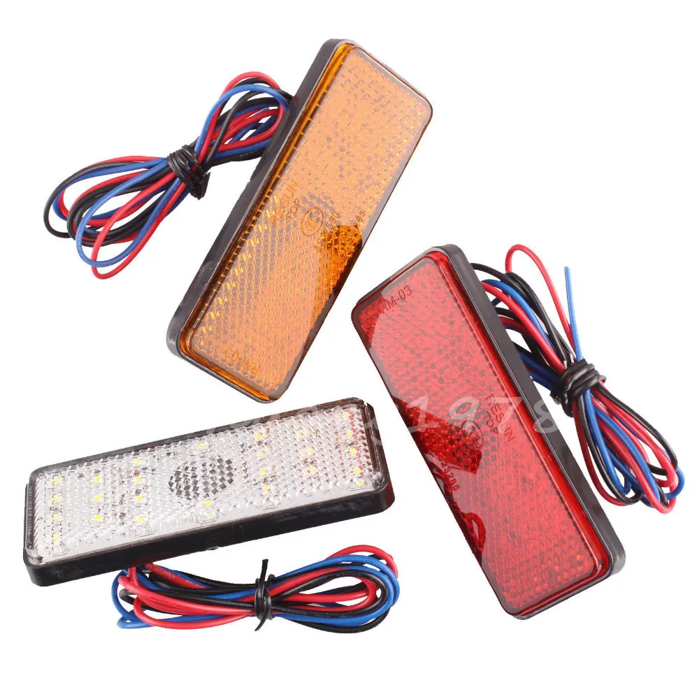 1 pair Truck Trailer Lorry Caravan Stop Rear Tail Indicator Light Lamp ...