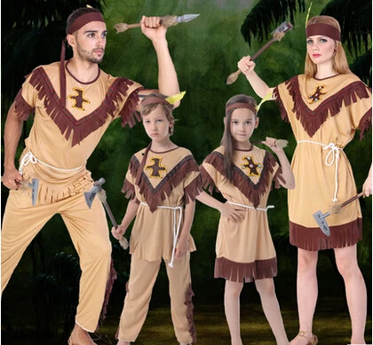 Hot-Aboriginal-clothes-cosplay-costumes-Primitive-man-dressed-couples ...