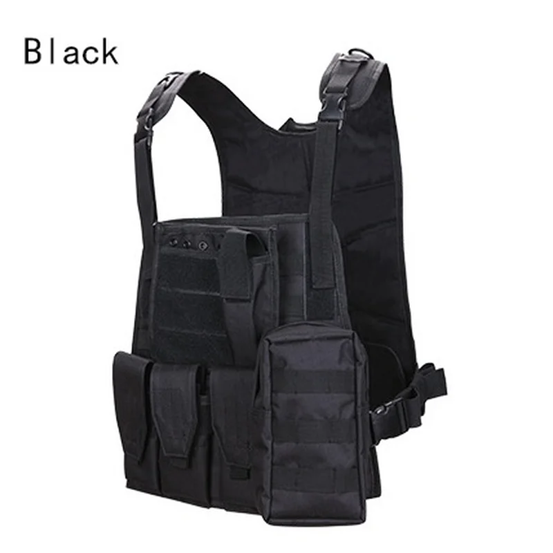 Airsoft Military Tactical Vest Molle Combat Chest Swat Assault Plate ...