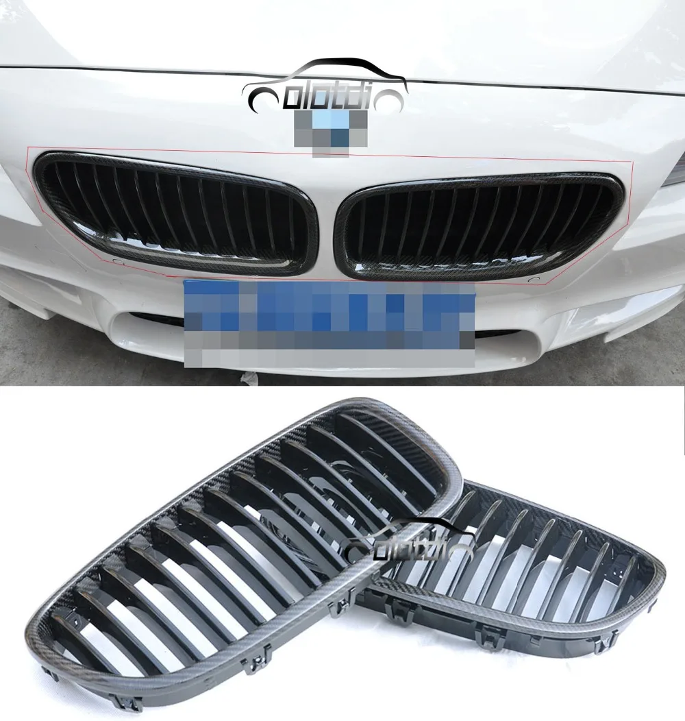 OLOTDI Top Quality Carbon Fiber Racing Front Kidney Grille for BMW F10 ...