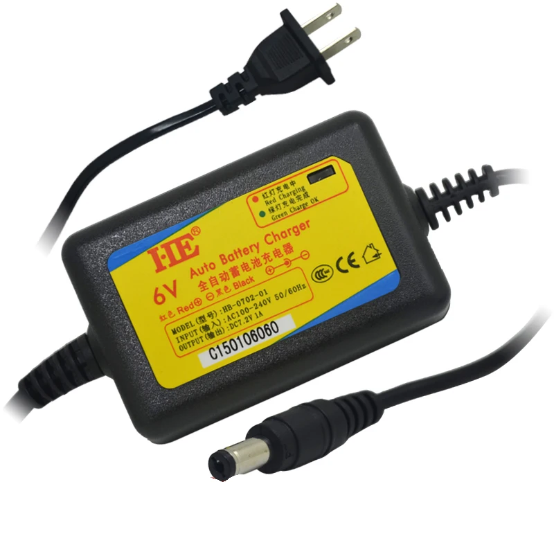 DC 7 2V 1A 5 5x2 1mm 6V 4ah 4 5ah