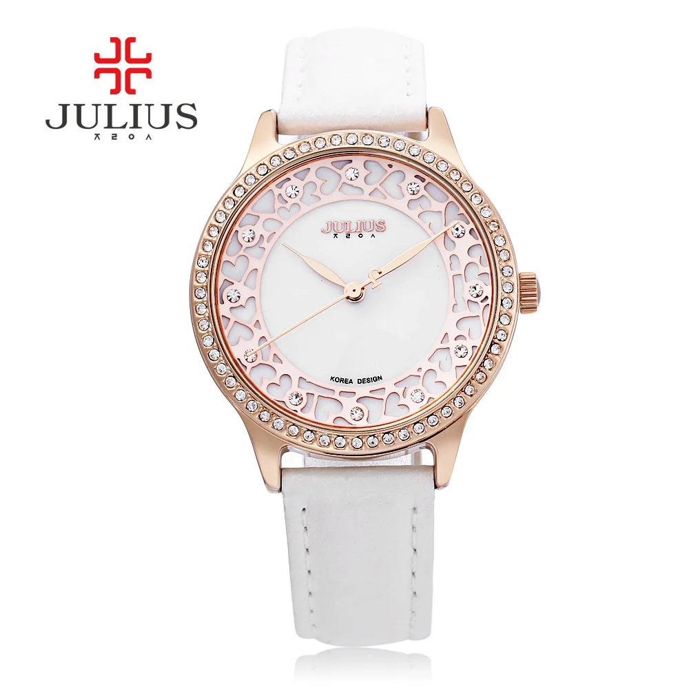 2018 JULIUS Watch Women Quartz Brand Lady Watches Luxury Leather Dress ...