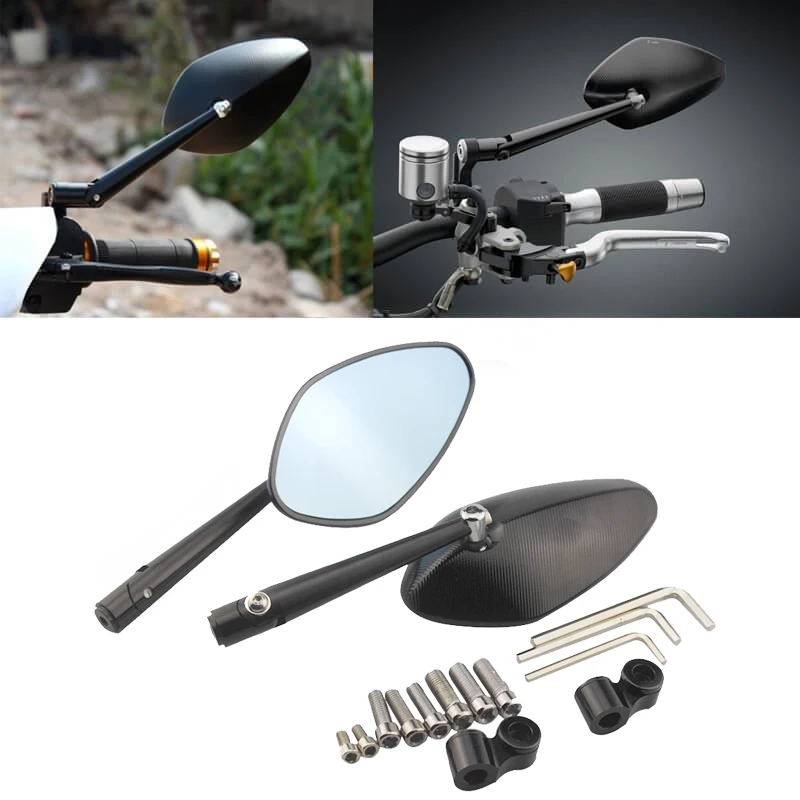 Universal Motorcycle CNC Aluminum Side Rear View Mirrors for Honda ...
