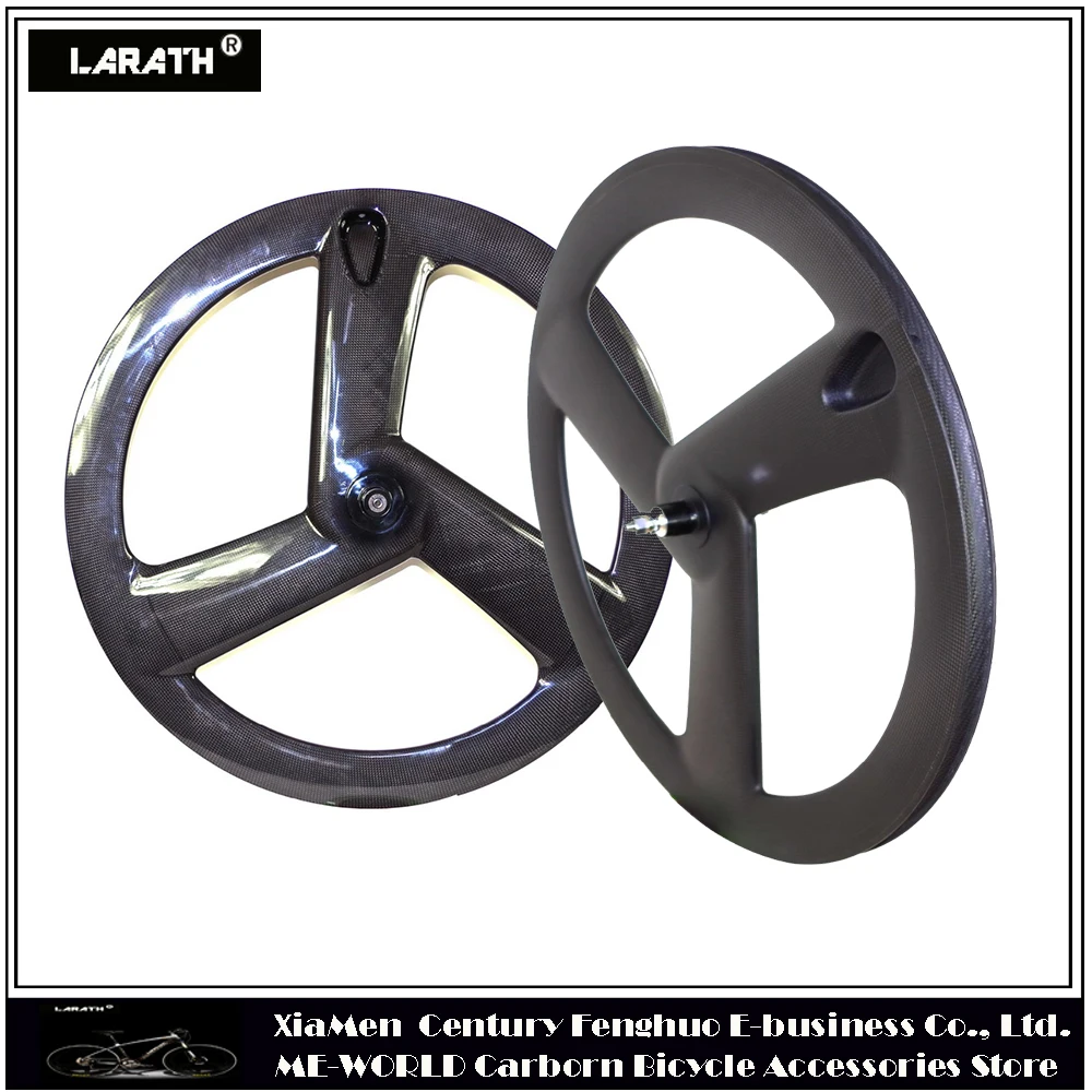 3 Spoke Wheels For 700c Road/ Fixed Gear Bicycles, Tri Spoke Clincher ...