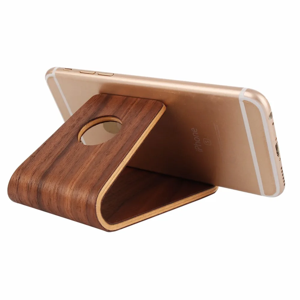 Universal Wooden Bamboo Mobile Phone Stand Holder Lightweight Slim ...