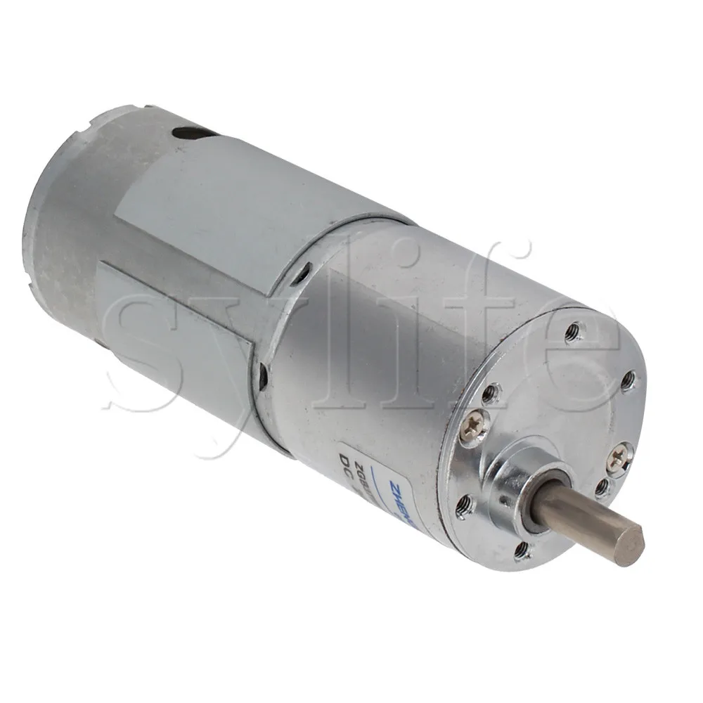 12V DC 200 RPM High Torque Gear Box Speed Control Electric Motor ...