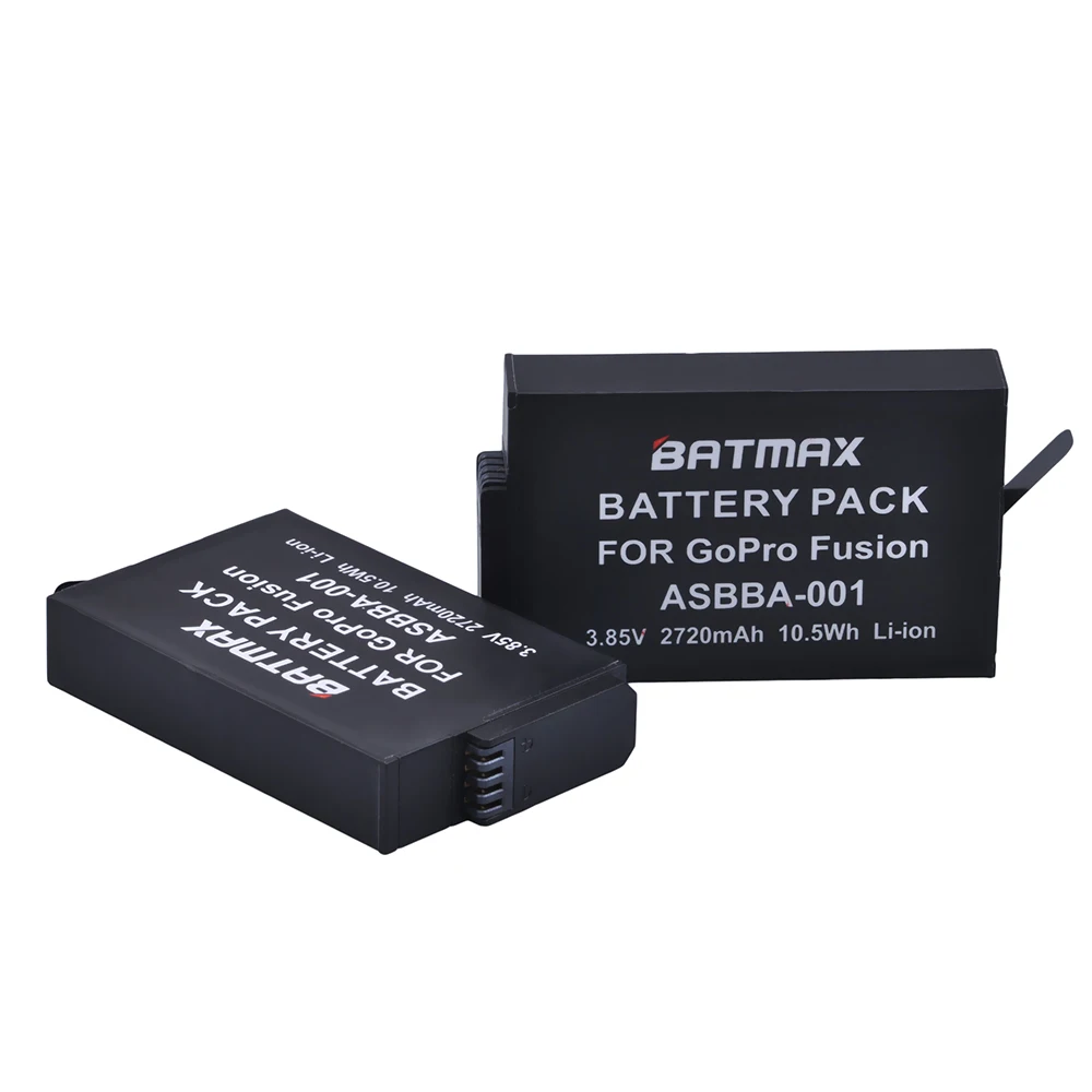 2Packs 2720mAh High Capacity Battery for Gopro ASBBA 001 Battery Accu ...