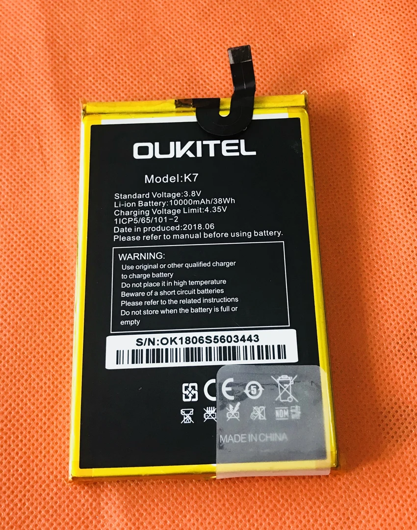 Used Original 10000mAh Battery Batterie Batterij Bateria For OUKITEL K7 ...