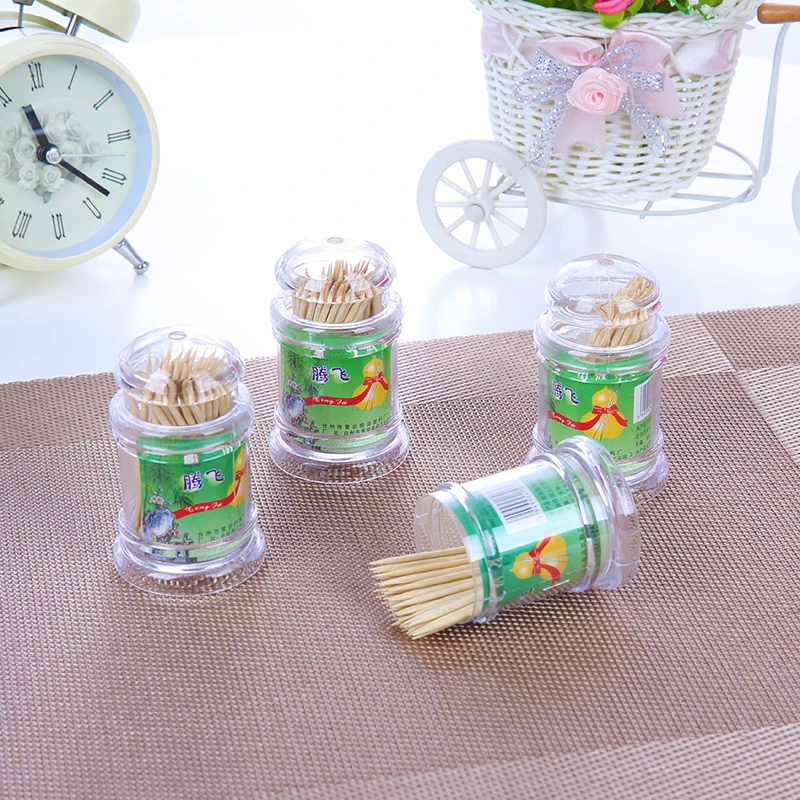 Household plastic toothpick box portable Toothpick Holder bottle two ...