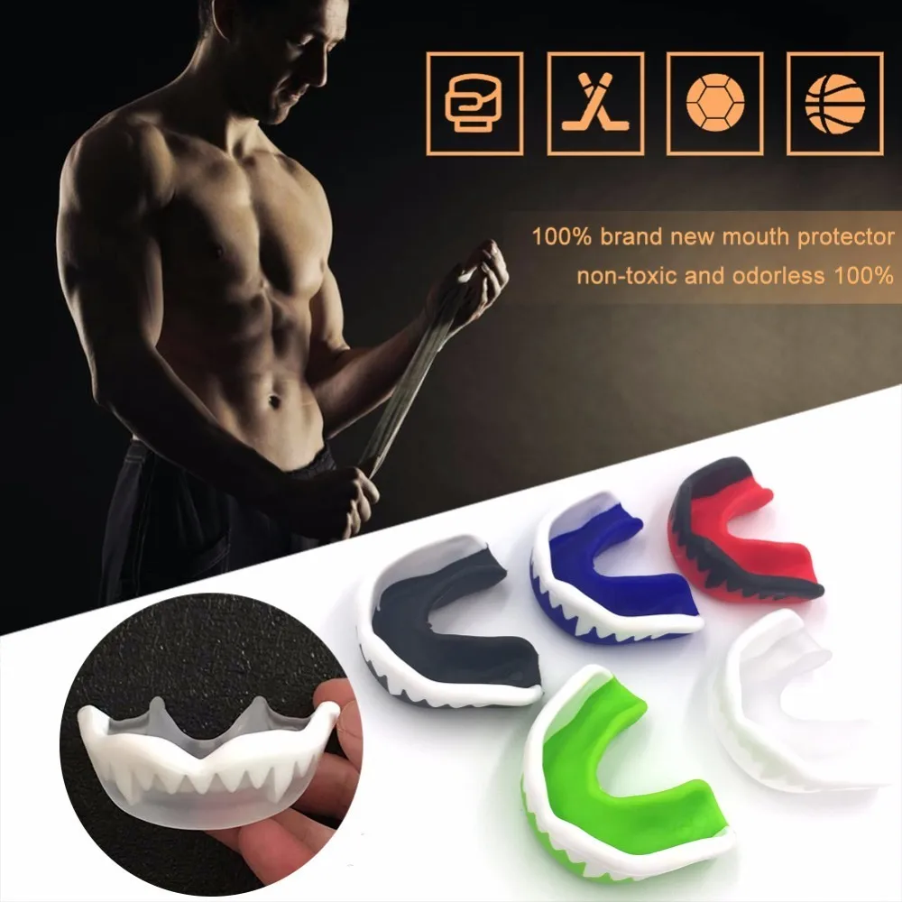 Mouthguard Basketball Football Mouth Guard Teeth Protect Double Side ...