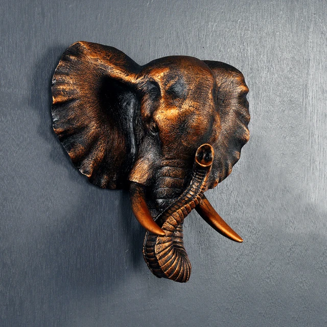Indian Elephant Head Art
