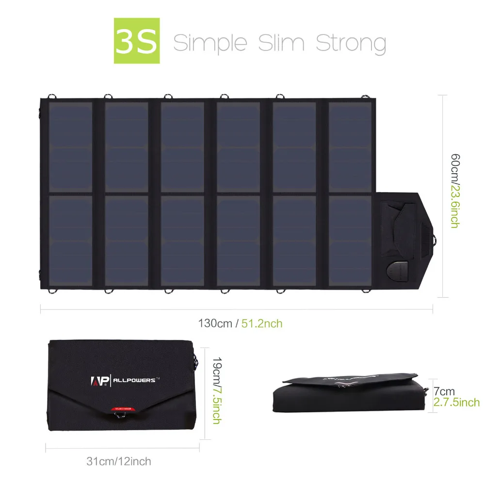 Big Discount ALLPOWERS High Efficiency Solar Charger System 5V 12V 19V ...
