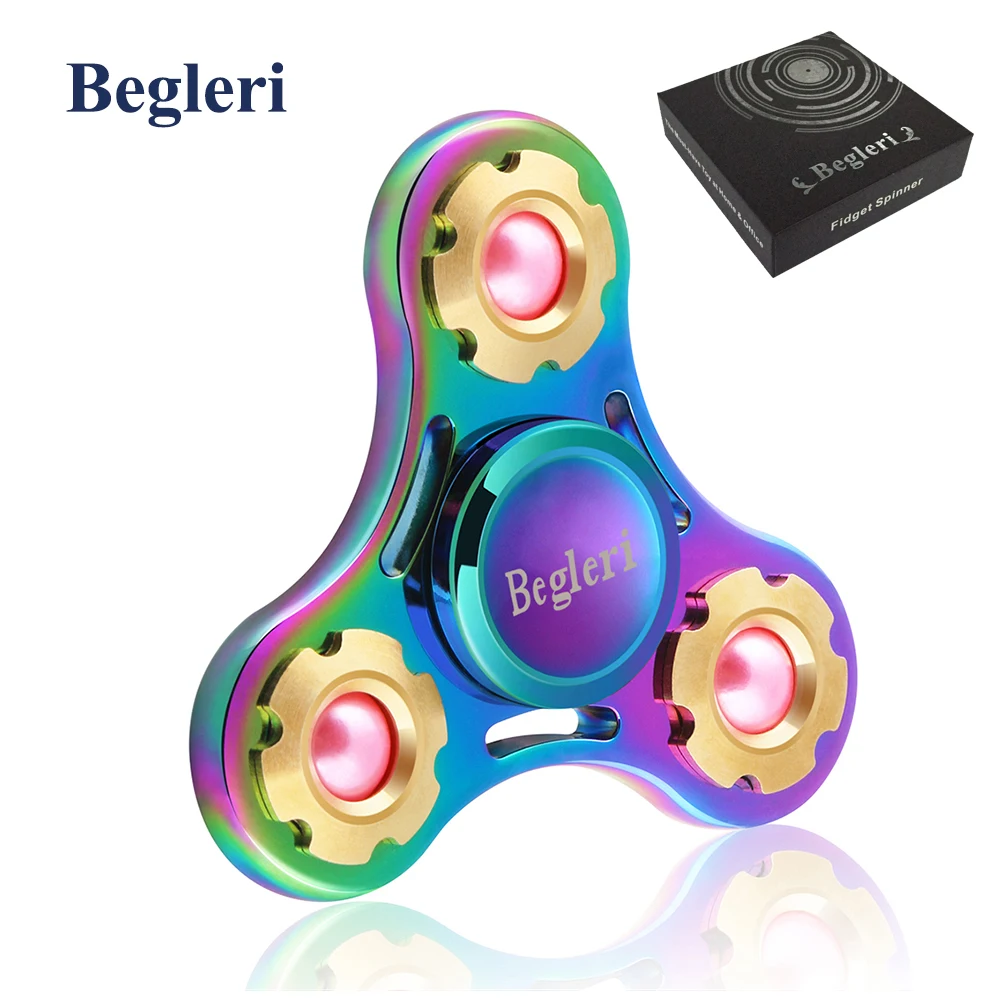 Fashion Fidget Spinner Metal Zinc Alloy Exquisite Craft Pearl Anti ...