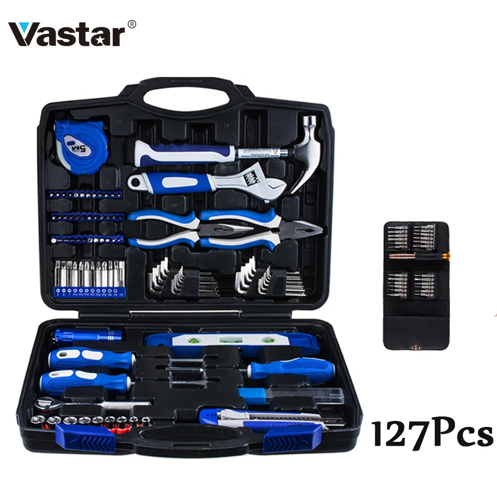 Russian Warehouse Vastar 127Pcs Hand Tool kit Repair Tool Set For ...